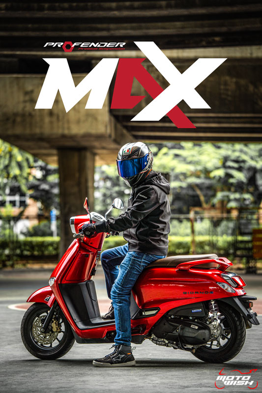 รีวิว โช้คอัพ PROFENDER Max Series สำหรับรถ Honda Giorno+ จะเปลี่ยนทำไม ...